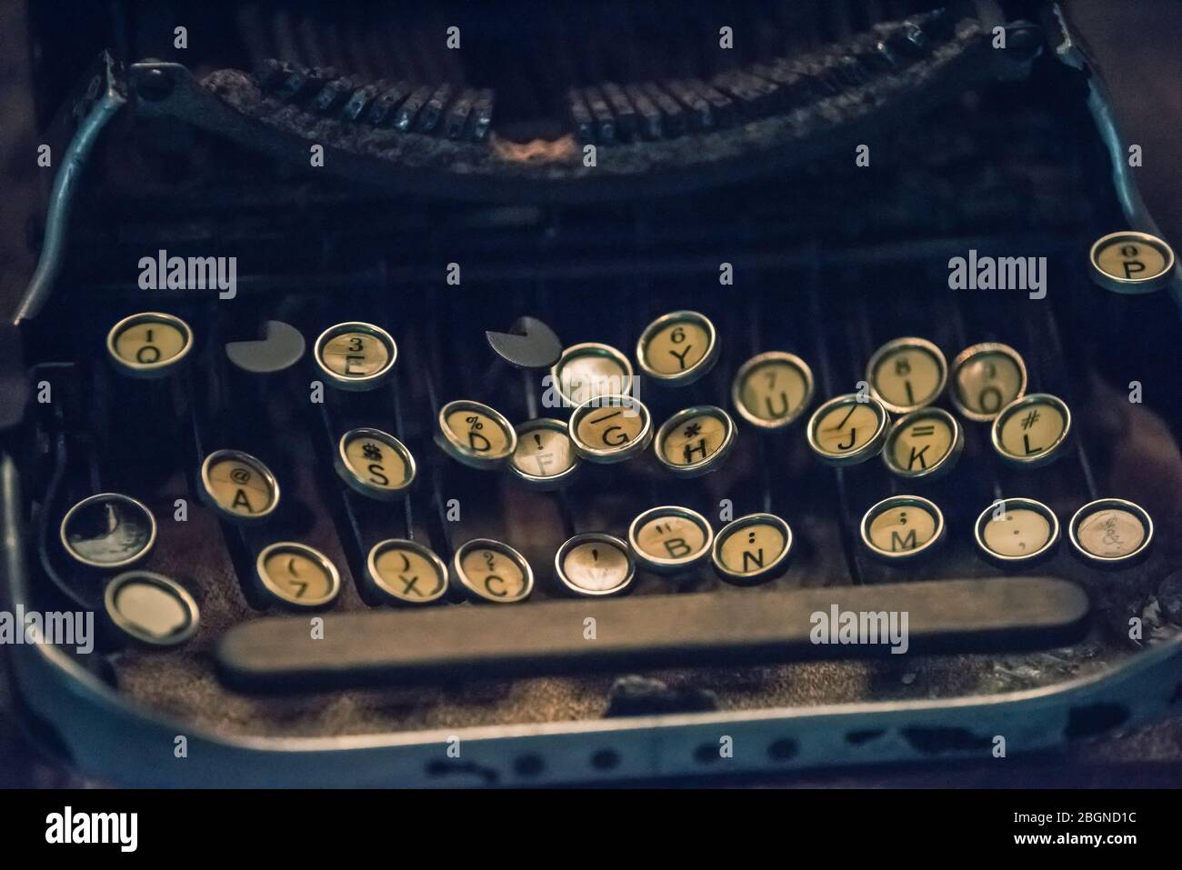 details of old antique typewriter Stock Photo - Alamy