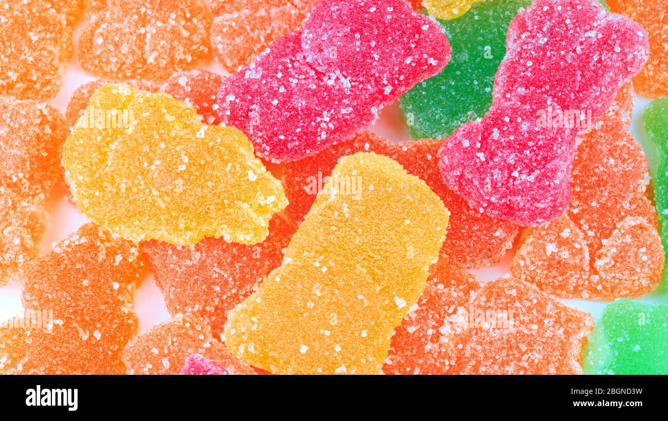 Multicolor Fruit Jelly Stock Photo - Alamy