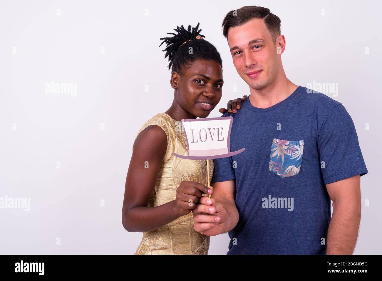 Portrait happy afro hair ethnic hi-res stock photography and images - Alamy