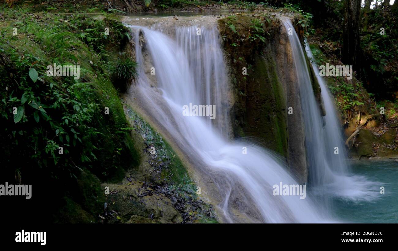 Agua Azul Waterfall, Yucatan, Mexico Stock Photo - Alamy