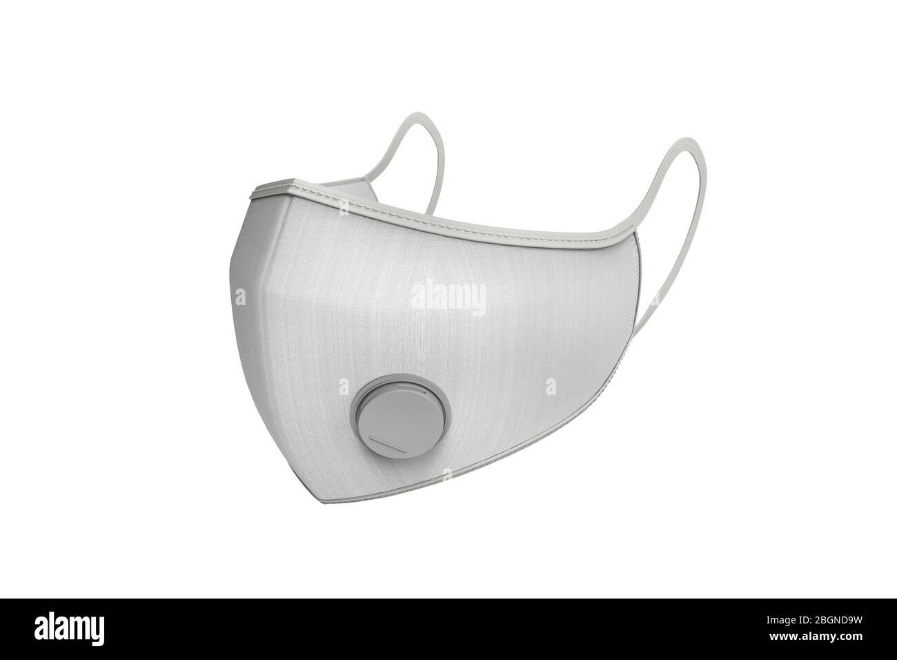 3d Rendering of Face Mask on white background. 3D rendering. 3D ...