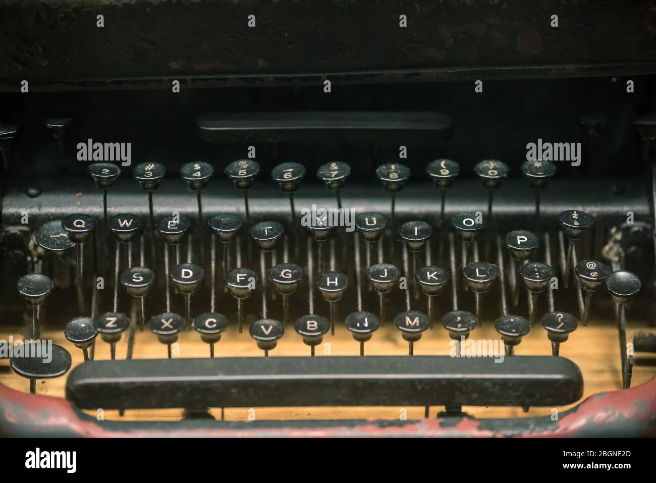 details of old antique typewriter Stock Photo - Alamy