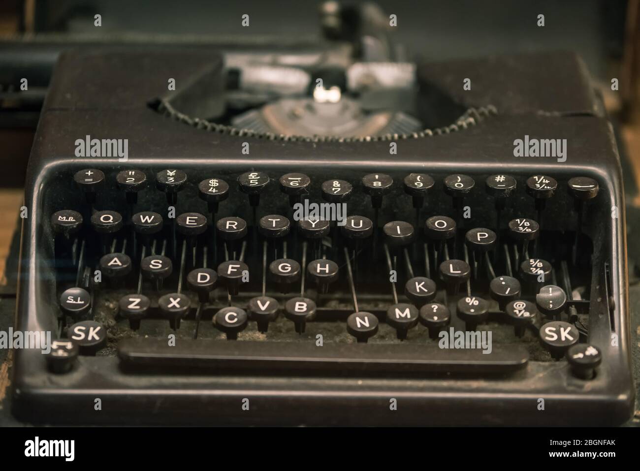 details of old antique typewriter Stock Photo - Alamy