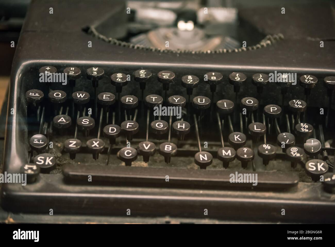 details of old antique typewriter Stock Photo - Alamy