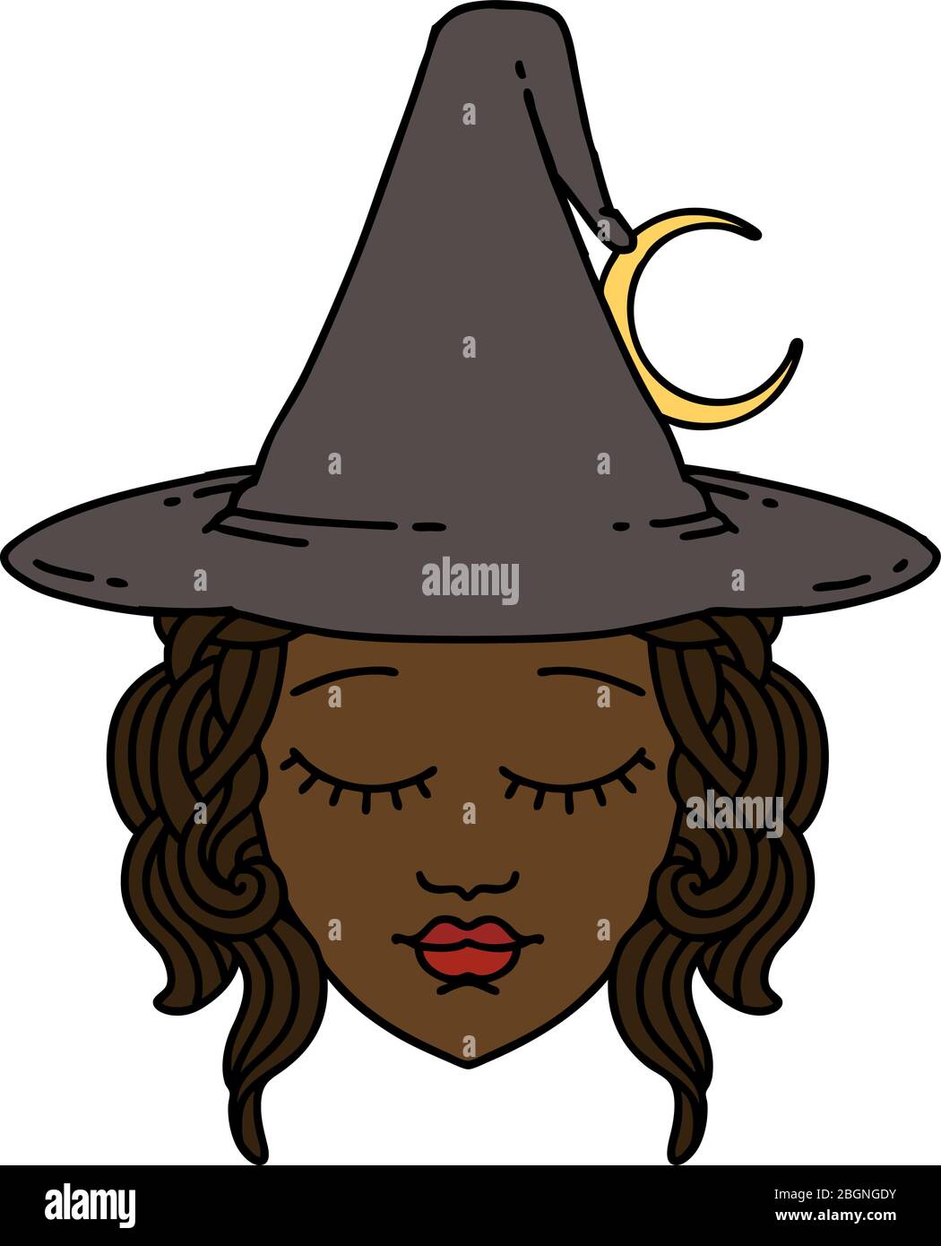 Retro Tattoo Style human mage character Stock Vector Image & Art - Alamy