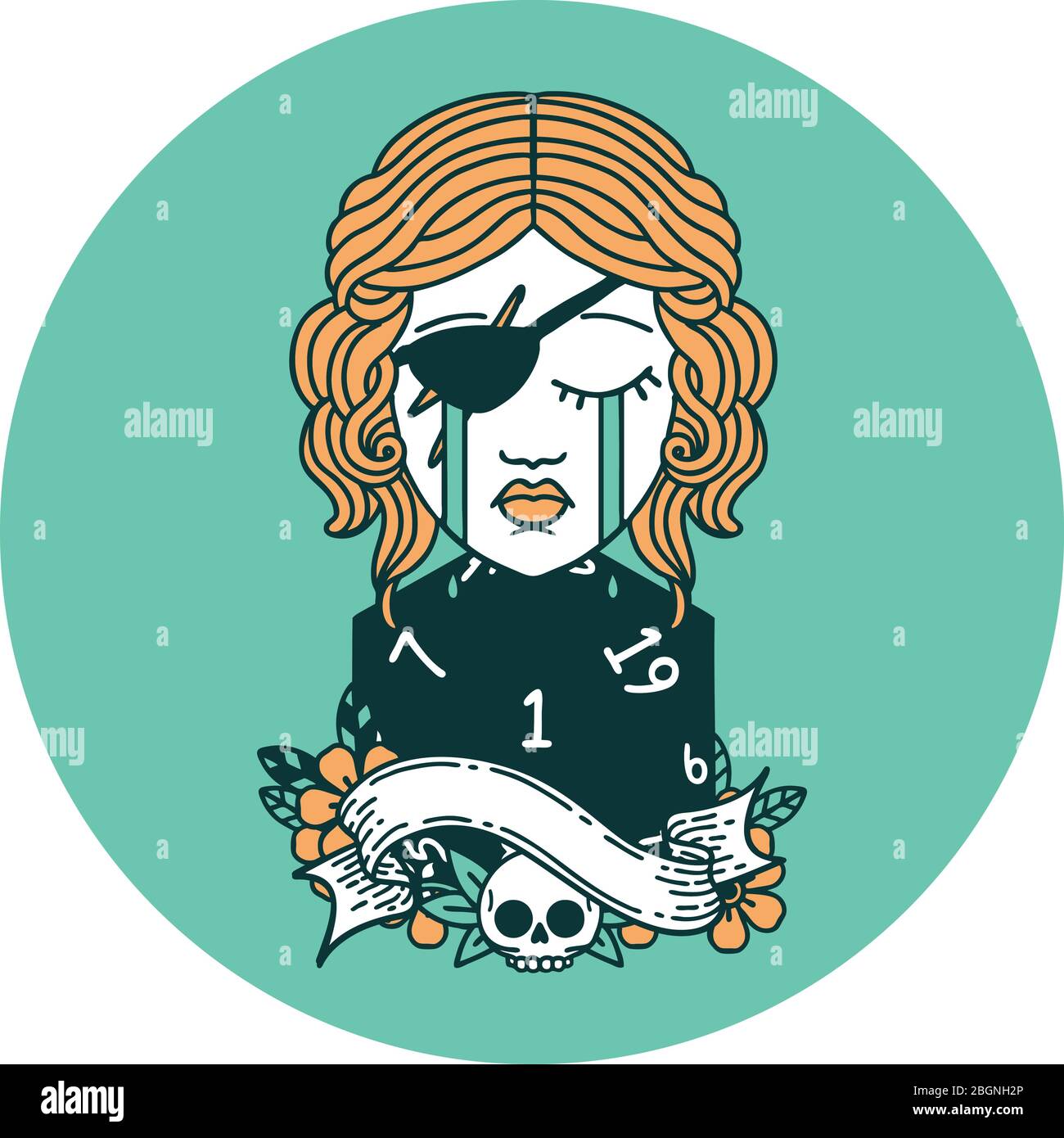 Pirate with one eye Stock Vector Images - Alamy