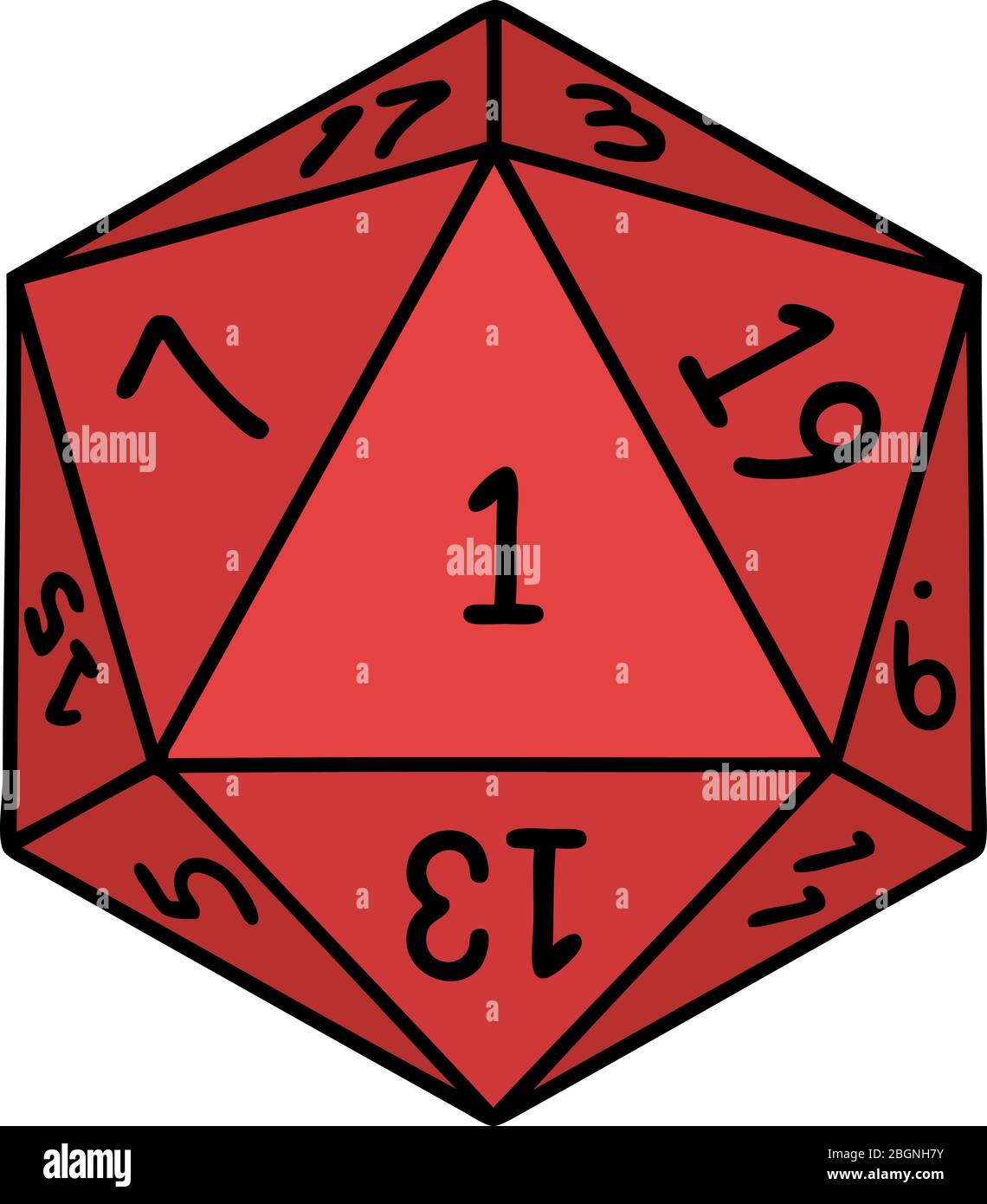 Retro Tattoo Style natural 1 D20 dice roll Stock Vector Image & Art - Alamy