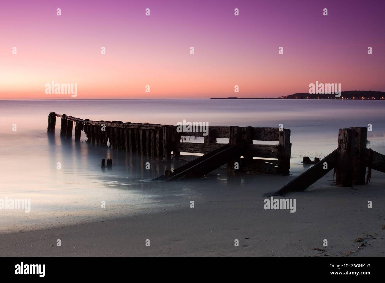 The victor harbor erosion groynes located on the Fleurieu Peninsula ...