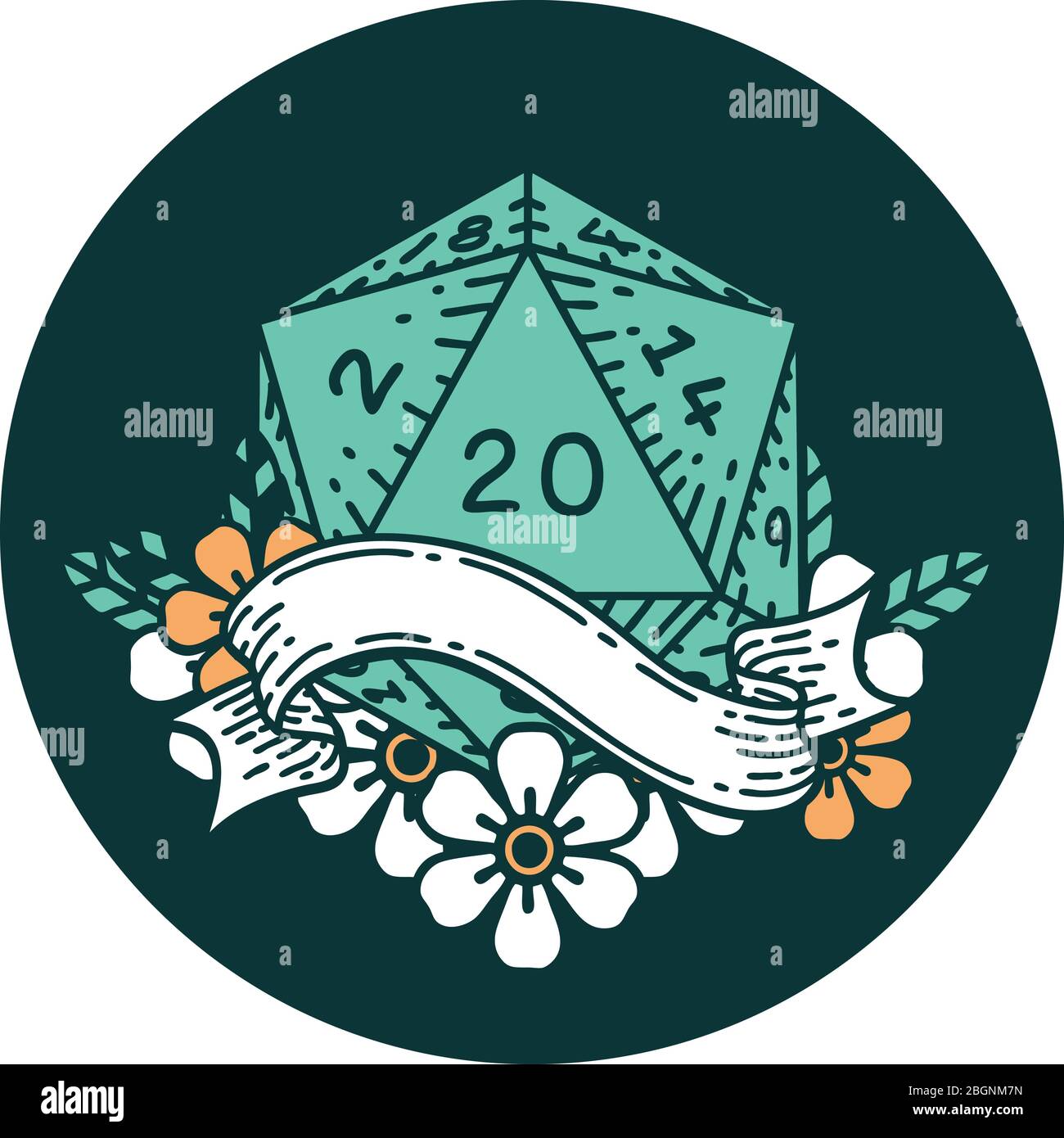 D20 dice Stock Vector Images - Alamy