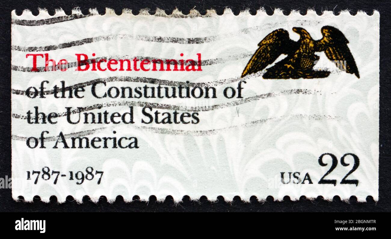 UNITED STATES OF AMERICA - CIRCA 1987: a stamp printed in the USA shows ...