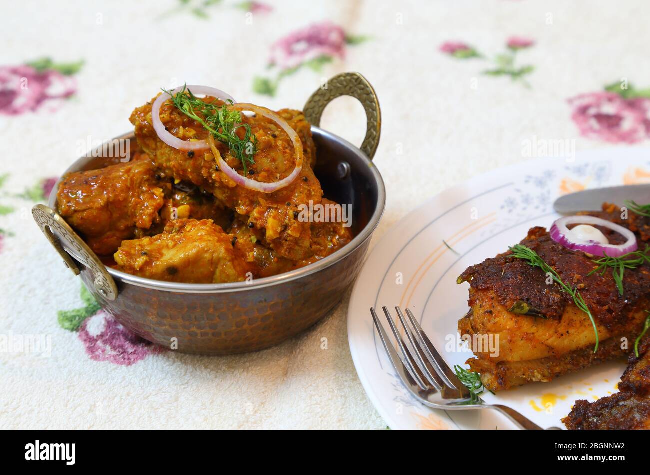 Spicy and tasty Fish curry dish Stock Photo - Alamy