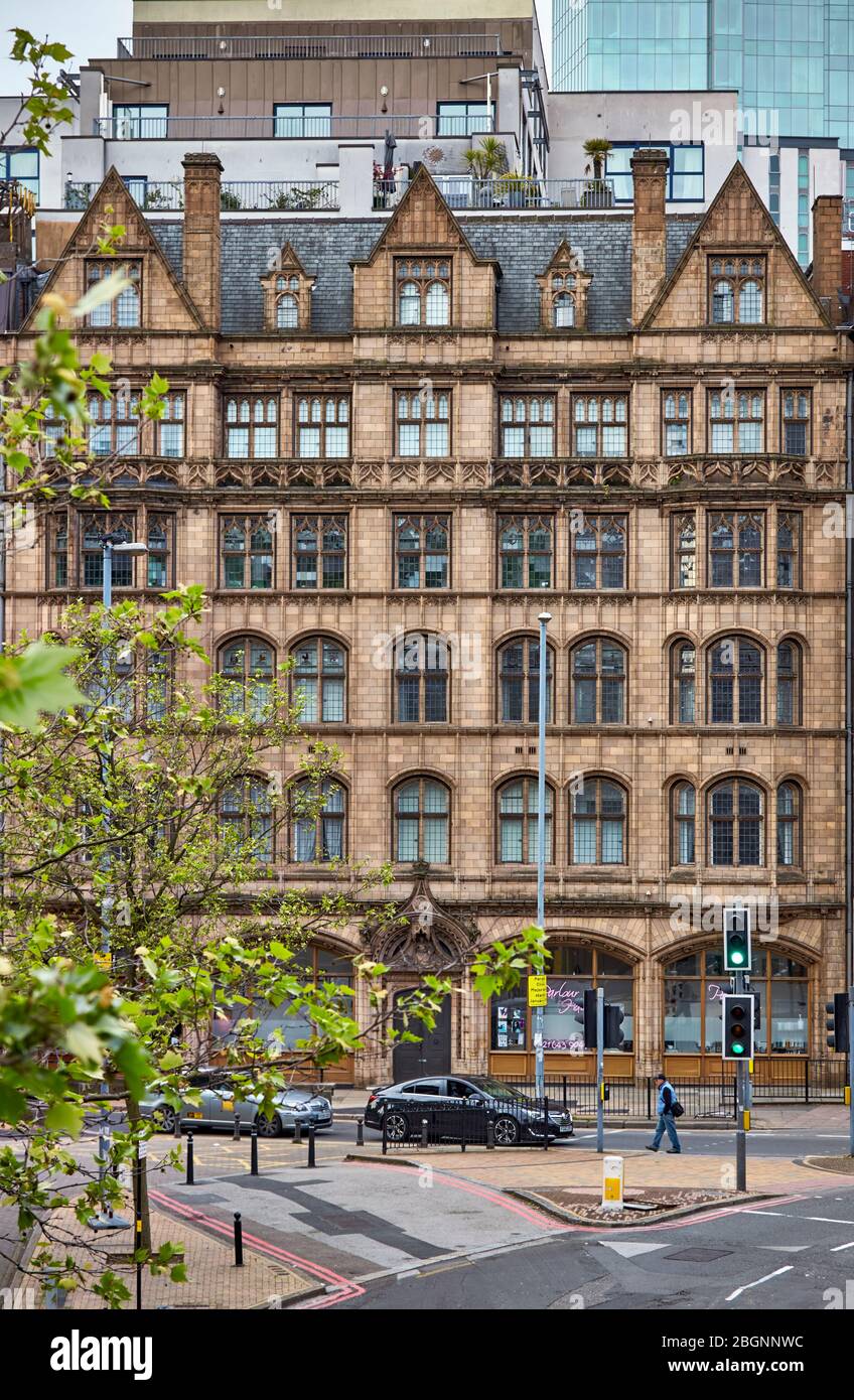 The grade II listed 1904 façade of Queen's College on Paradise Street ...