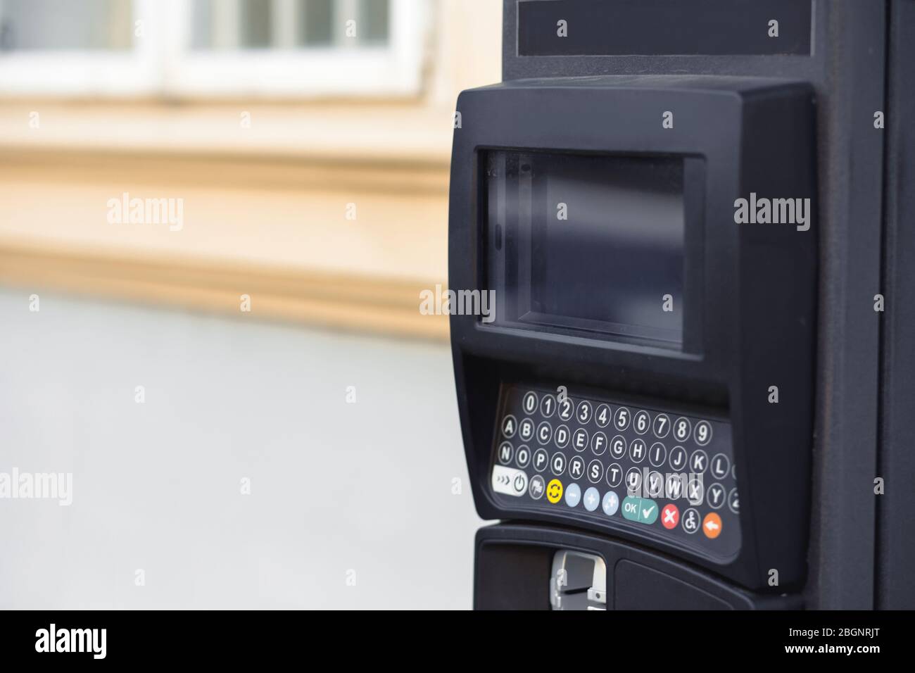 Parking symbol on pay station hi-res stock photography and images - Alamy