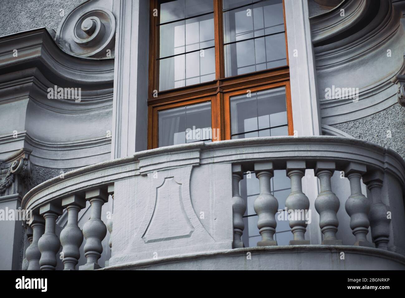 Old European architecture, beautiful facade, typical french german ...
