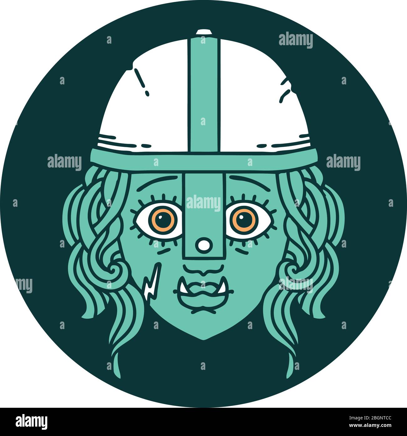 icon of orc fighter character face Stock Vector Image & Art - Alamy