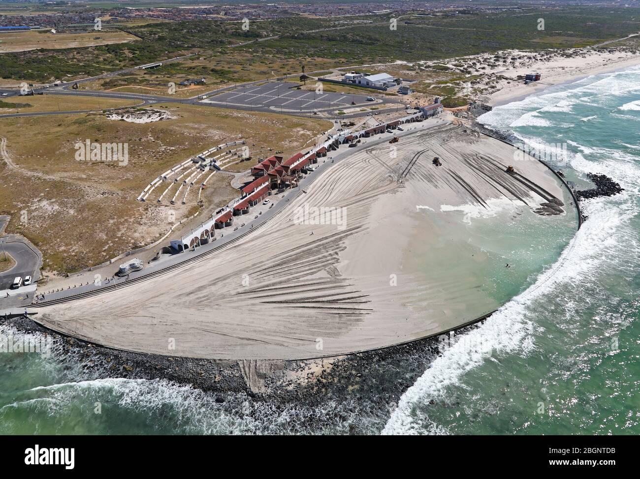 Aerial photo of Strandfontein Pavilion Stock Photo - Alamy