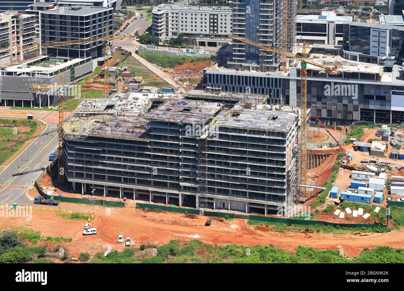 Aerial photo of Umhlanga Ridge developments Stock Photo - Alamy