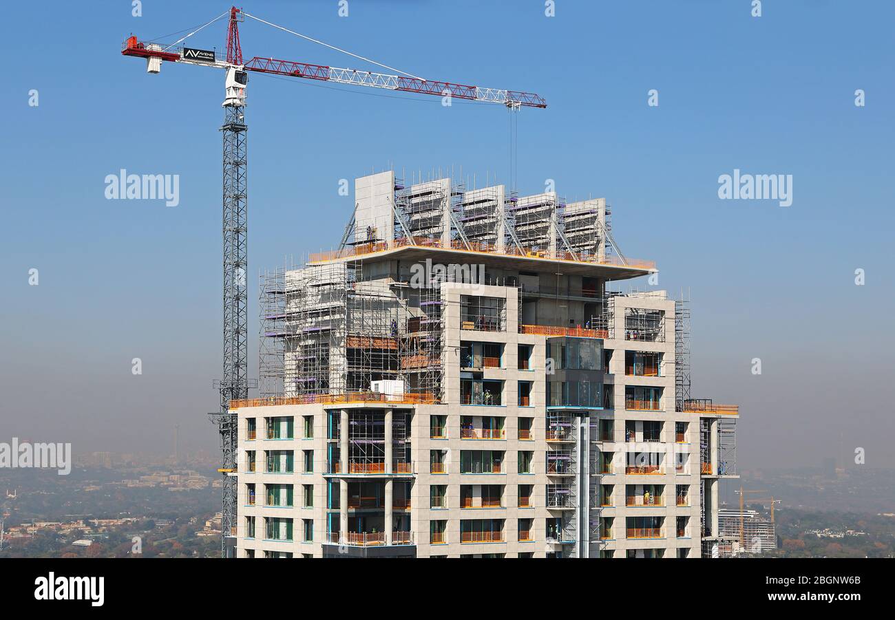 Aerial photo of Sandton CBD Stock Photo - Alamy