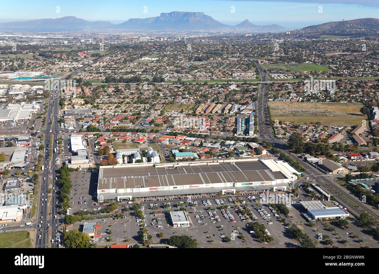 Aerial photo of Checkers Hyper Stock Photo - Alamy