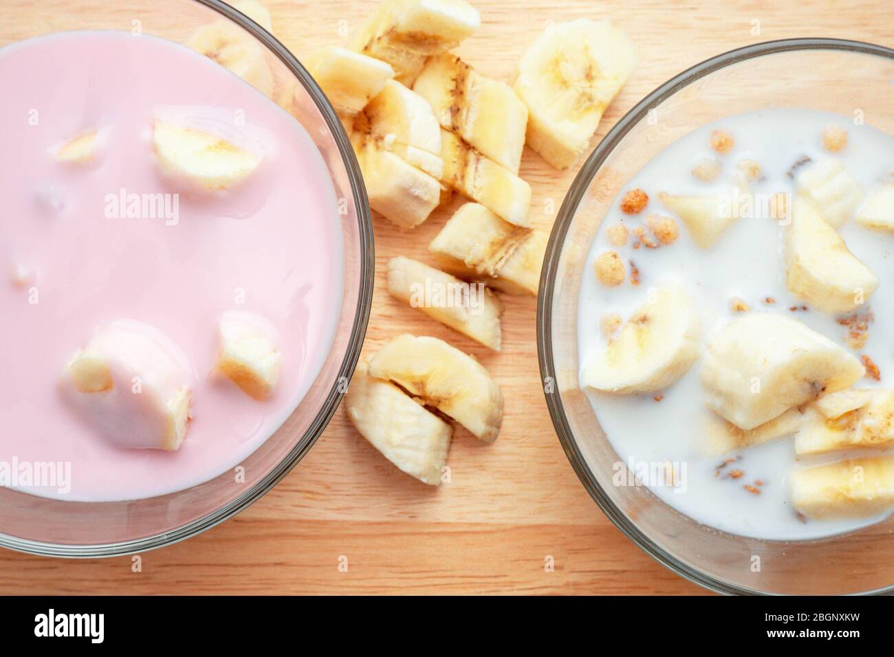 Whole grain oatmeal porridge with milk, healthy breakfast food. Morning ...