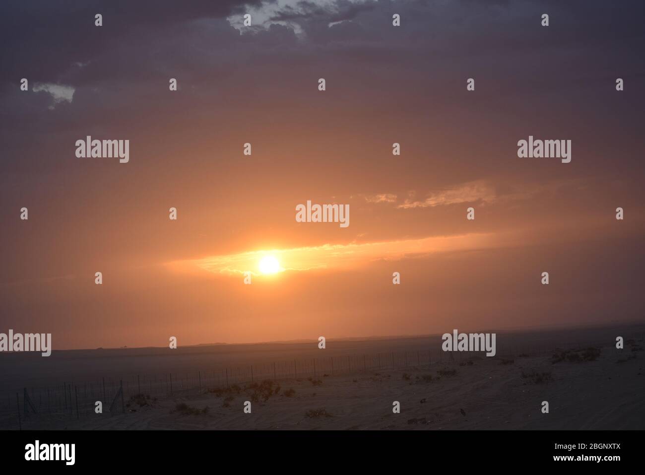 Dramatic sunrise in a abstract nature background.World environment day ...
