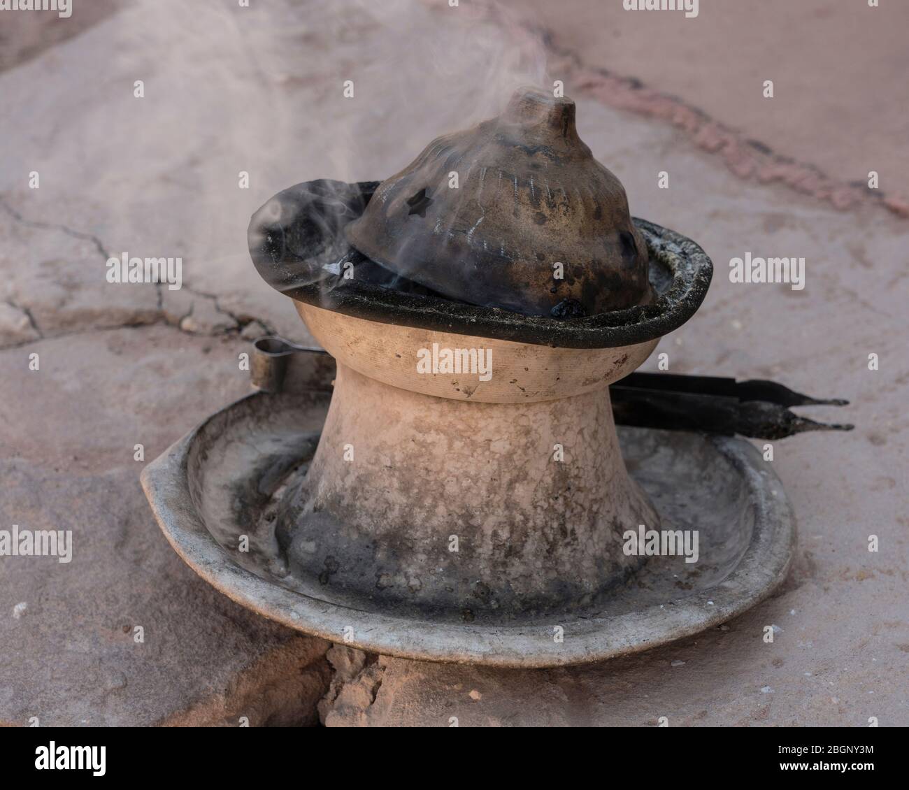 Jordan, Petra, Myrrh and frankincense resin incense burning. Petra ...