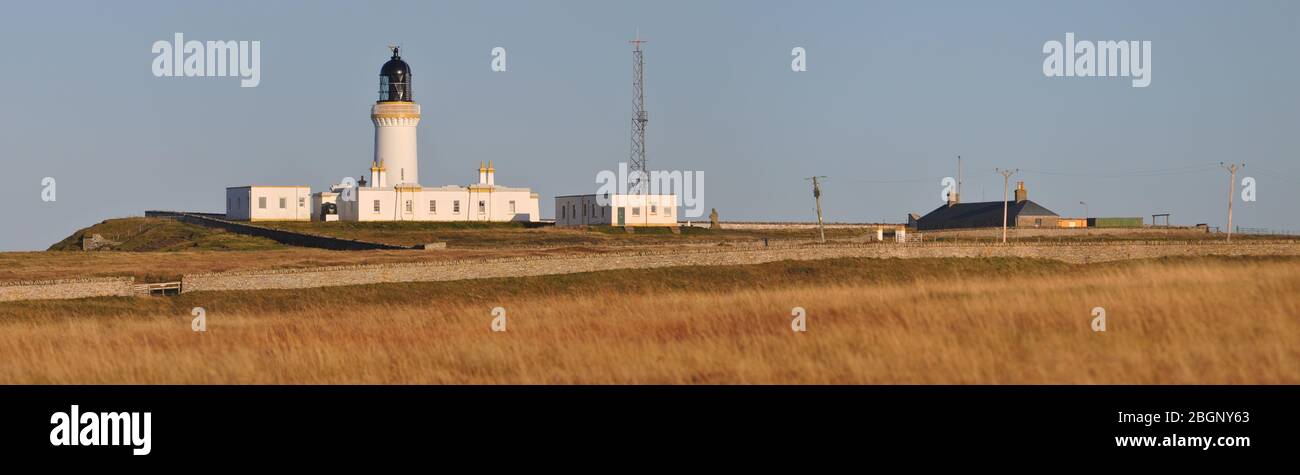 Noss Head Lighthouse is an active 19th century lighthouse near Wick in ...
