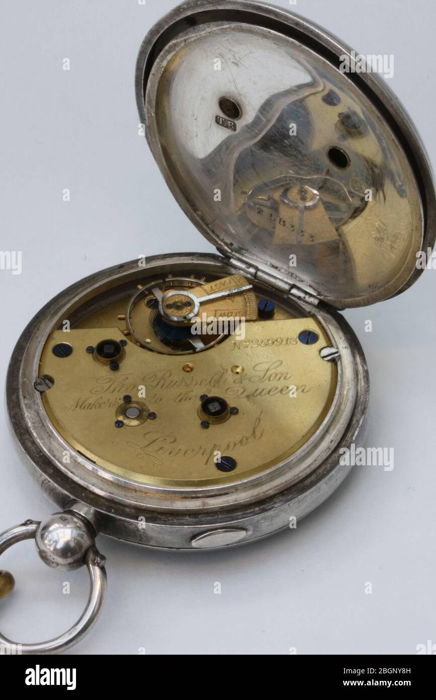 19th Century Pocket watch movement Stock Photo - Alamy