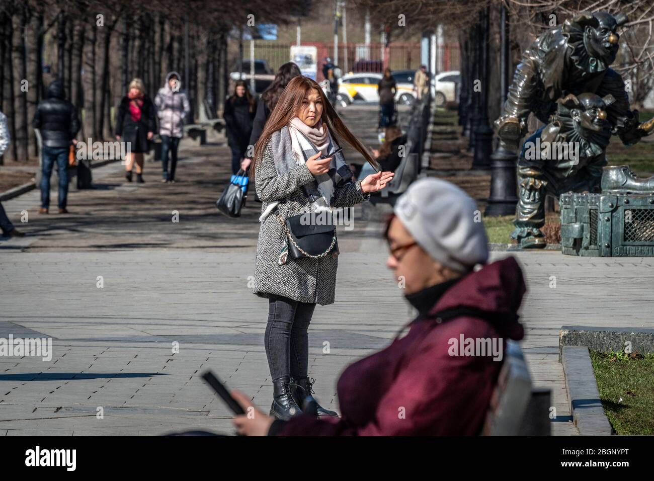People on the streets of Moscow, Russia Stock Photo - Alamy