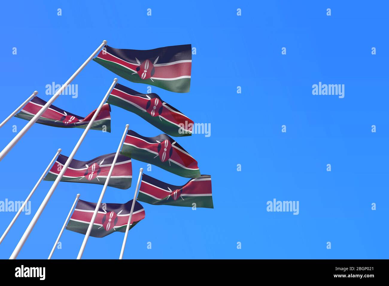 Kenyan flags hi-res stock photography and images - Alamy