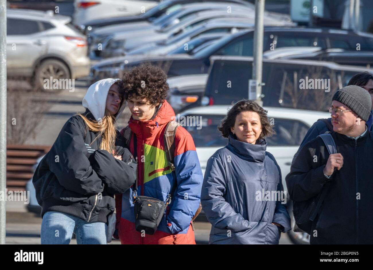 People on the streets of Moscow, Russia Stock Photo - Alamy