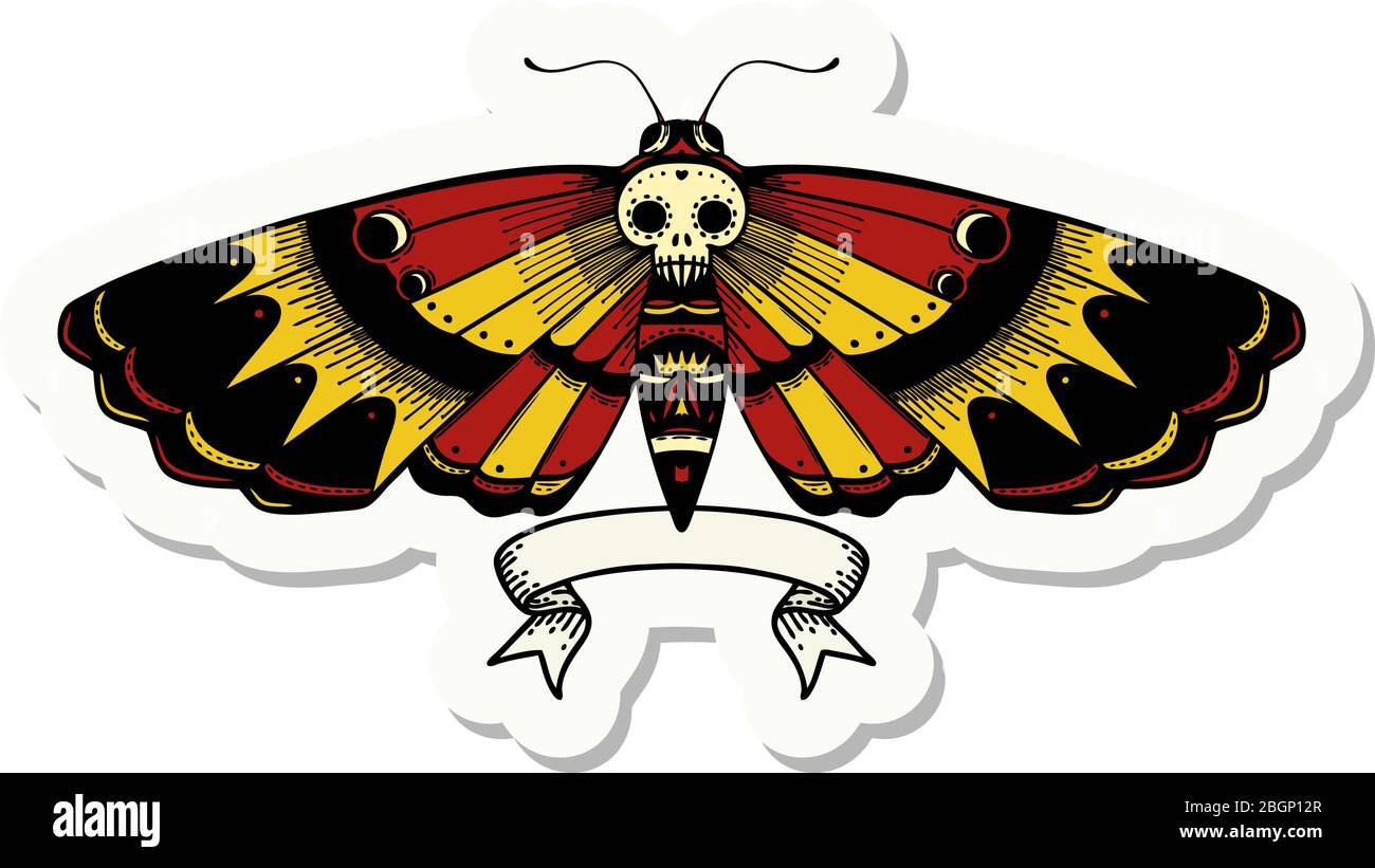 Deaths Head Moth Tattoo