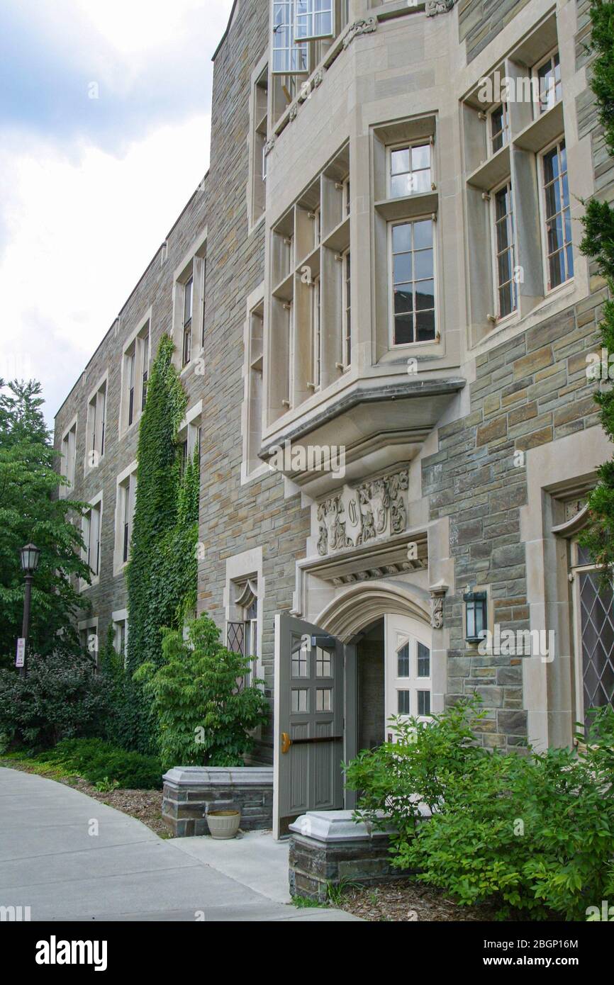 Faculty Wing Entrance to Ives Hall on Cornell University Stock Photo ...
