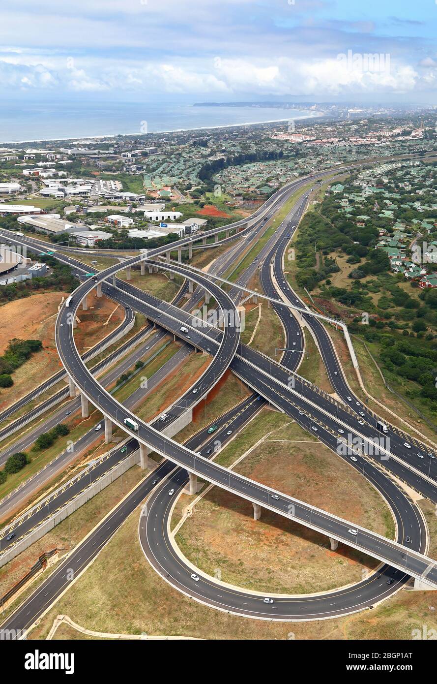 Aerial photo of Cornubia Interchange Stock Photo - Alamy