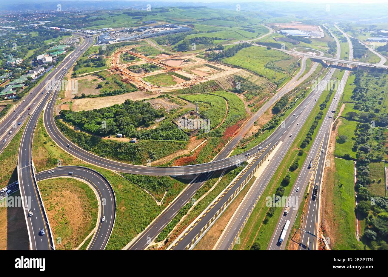 Aerial photo of Cornubia Interchange Stock Photo - Alamy