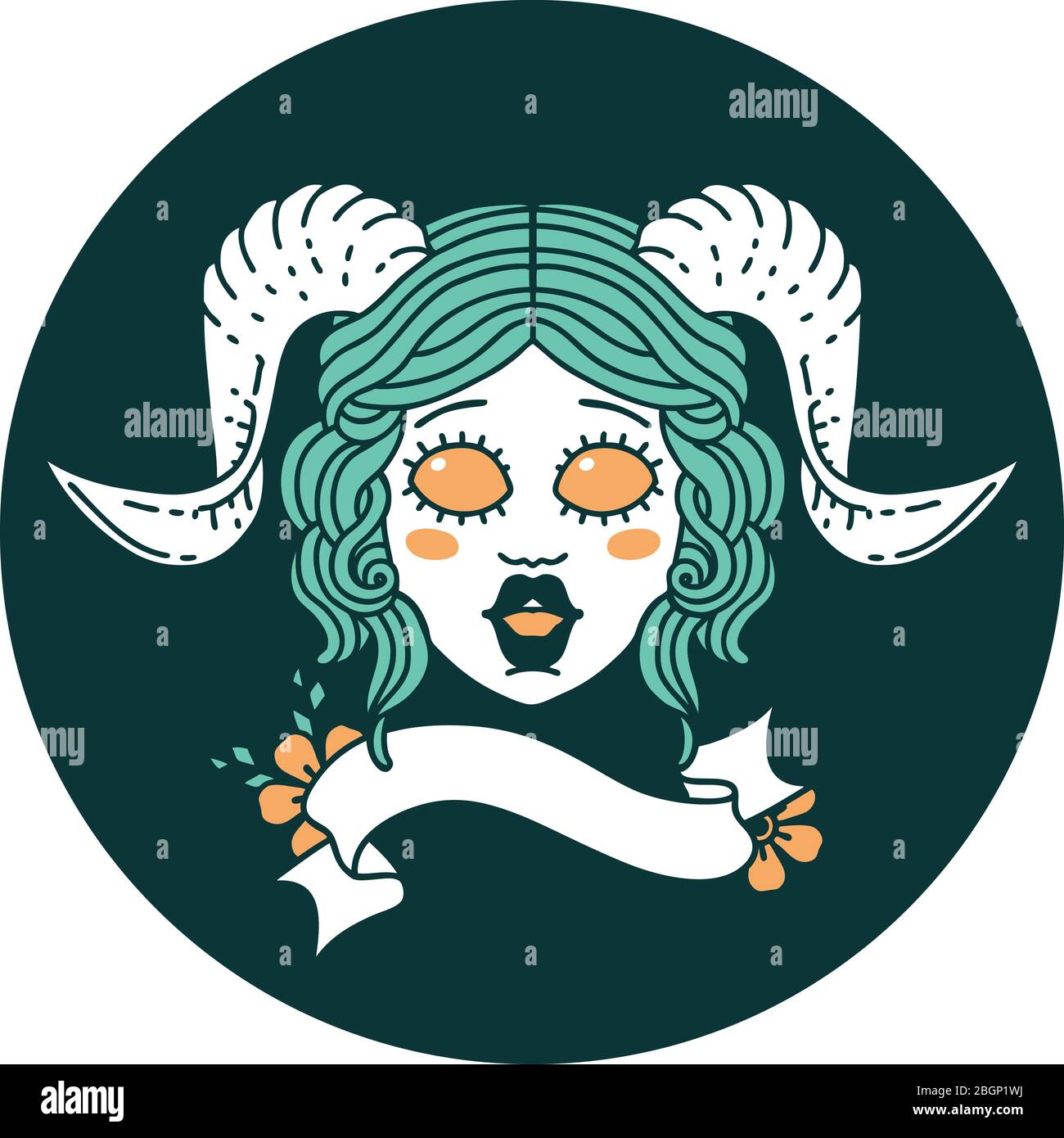 icon of tiefling character face Stock Vector Image & Art - Alamy