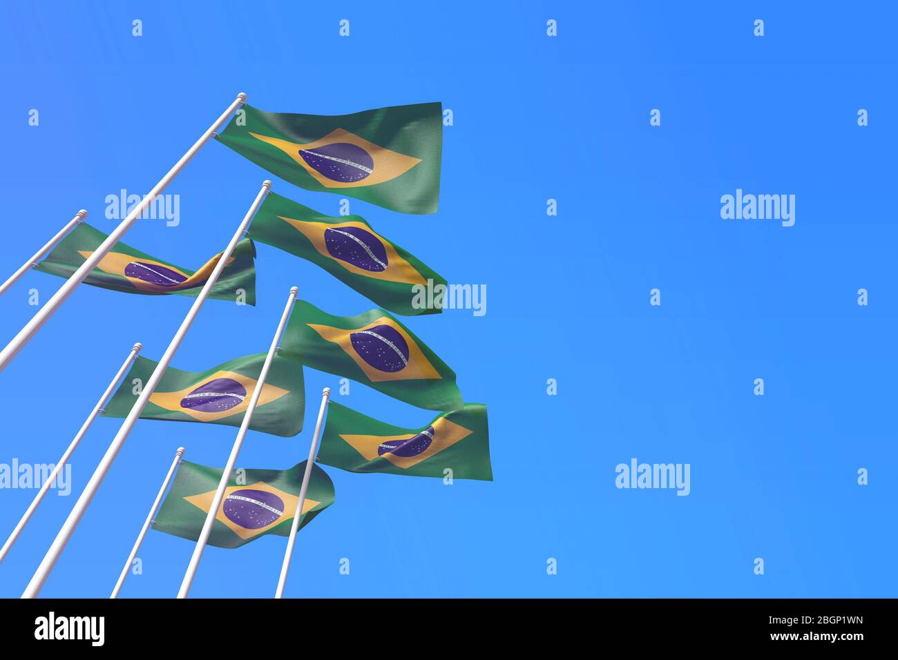 Brazilian flag flying brazil hi-res stock photography and images - Alamy
