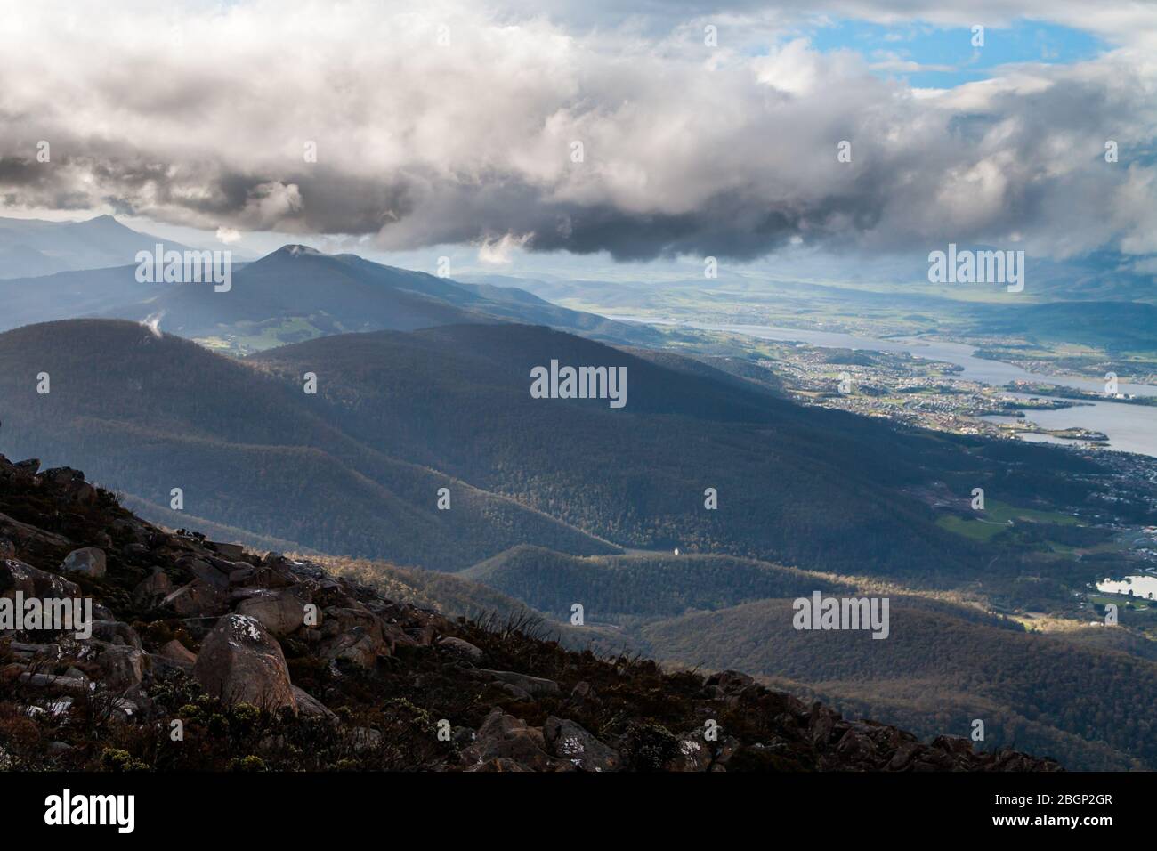 Hobart aerial view hi-res stock photography and images - Alamy
