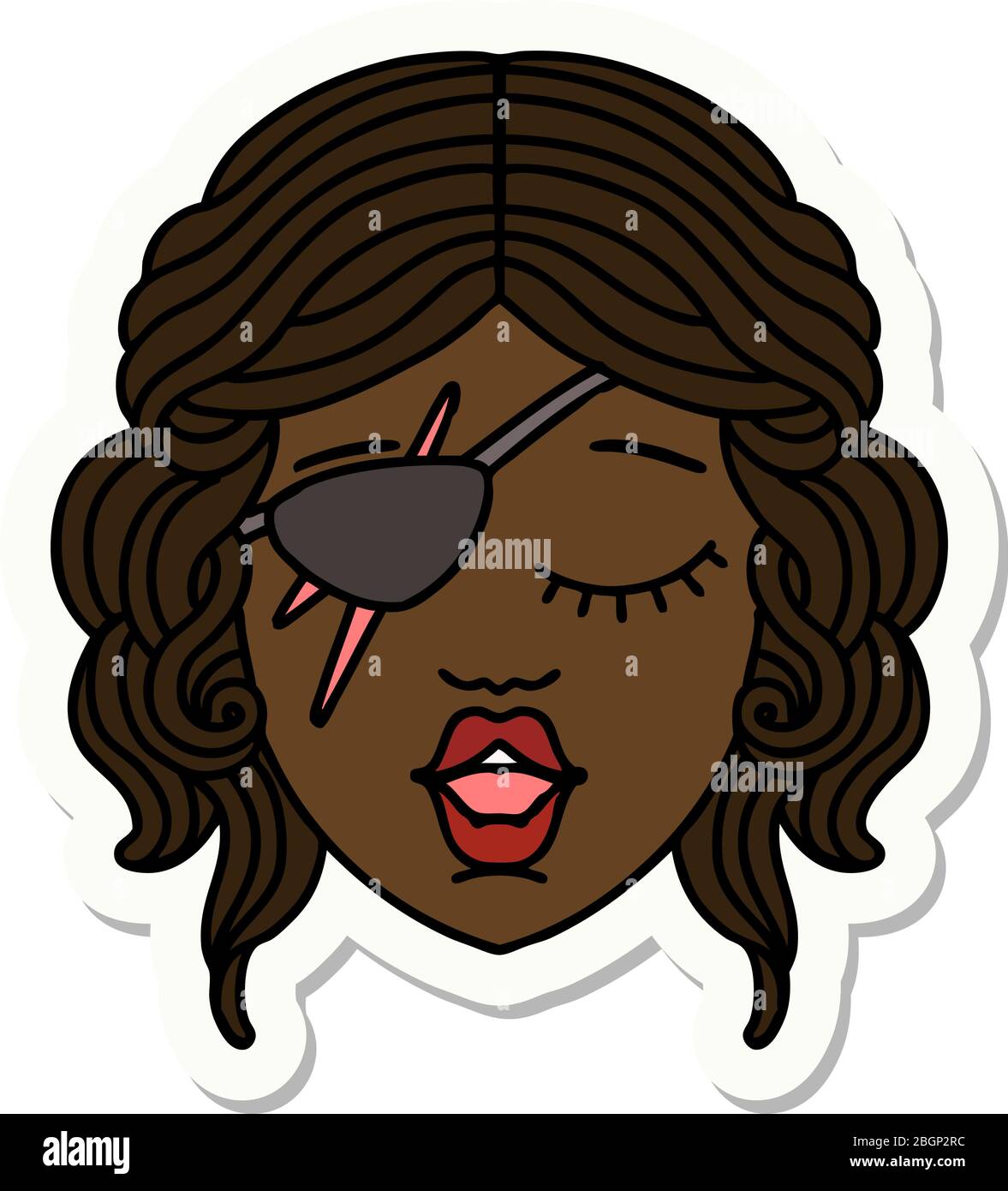 sticker of a human rogue character Stock Vector Image & Art - Alamy