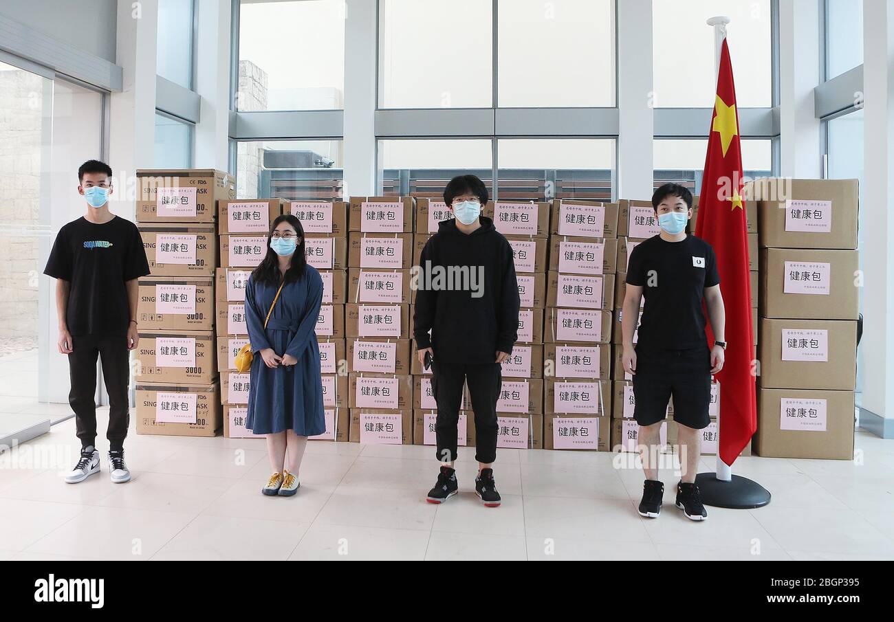 Perth, Australia. 22nd Apr, 2020. Representatives of Chinese students ...