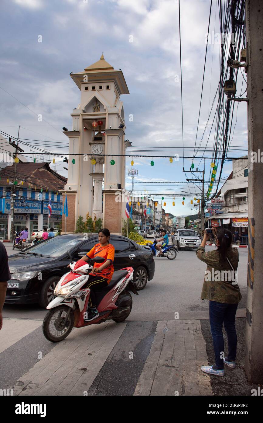 YALA, THAILAND - August 16 : Travelers thai women travel visit and ...