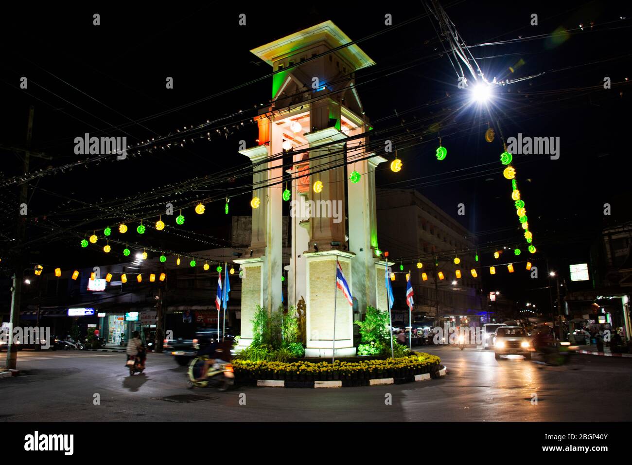 YALA, THAILAND - August 16 : Thai people and travelers drive car and ...