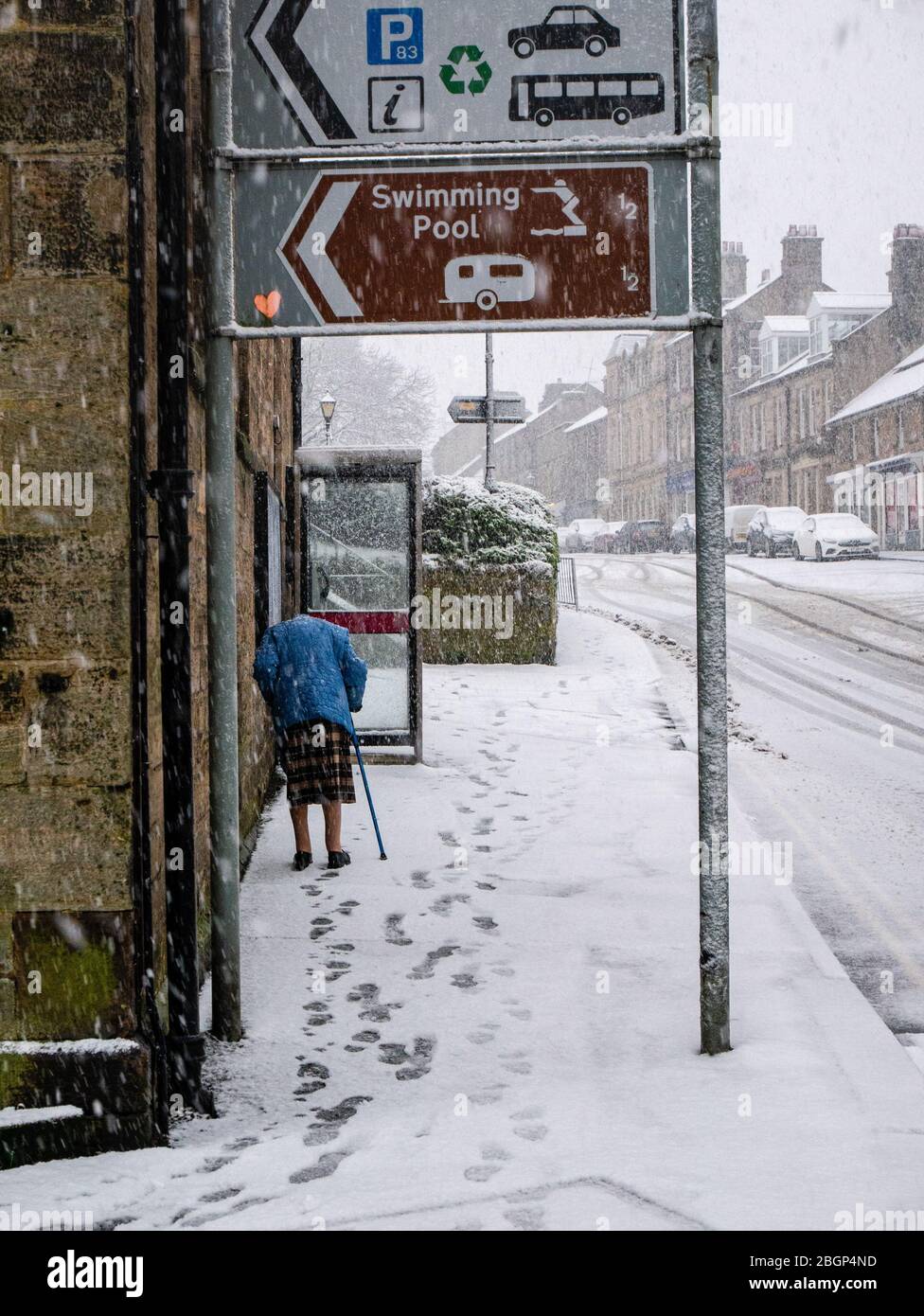 Northumberland rothbury village hi-res stock photography and images - Alamy