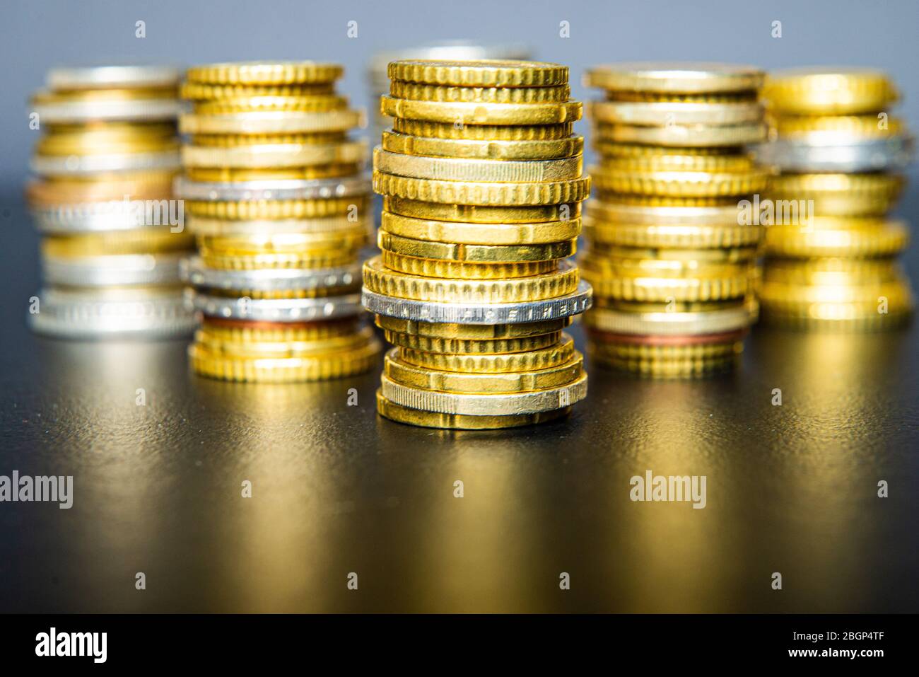 Mortgage rates euro coins hi-res stock photography and images - Alamy