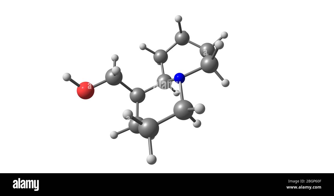Lupinine is a bitter tasting quinolizidine alkaloid present in Lupinus ...