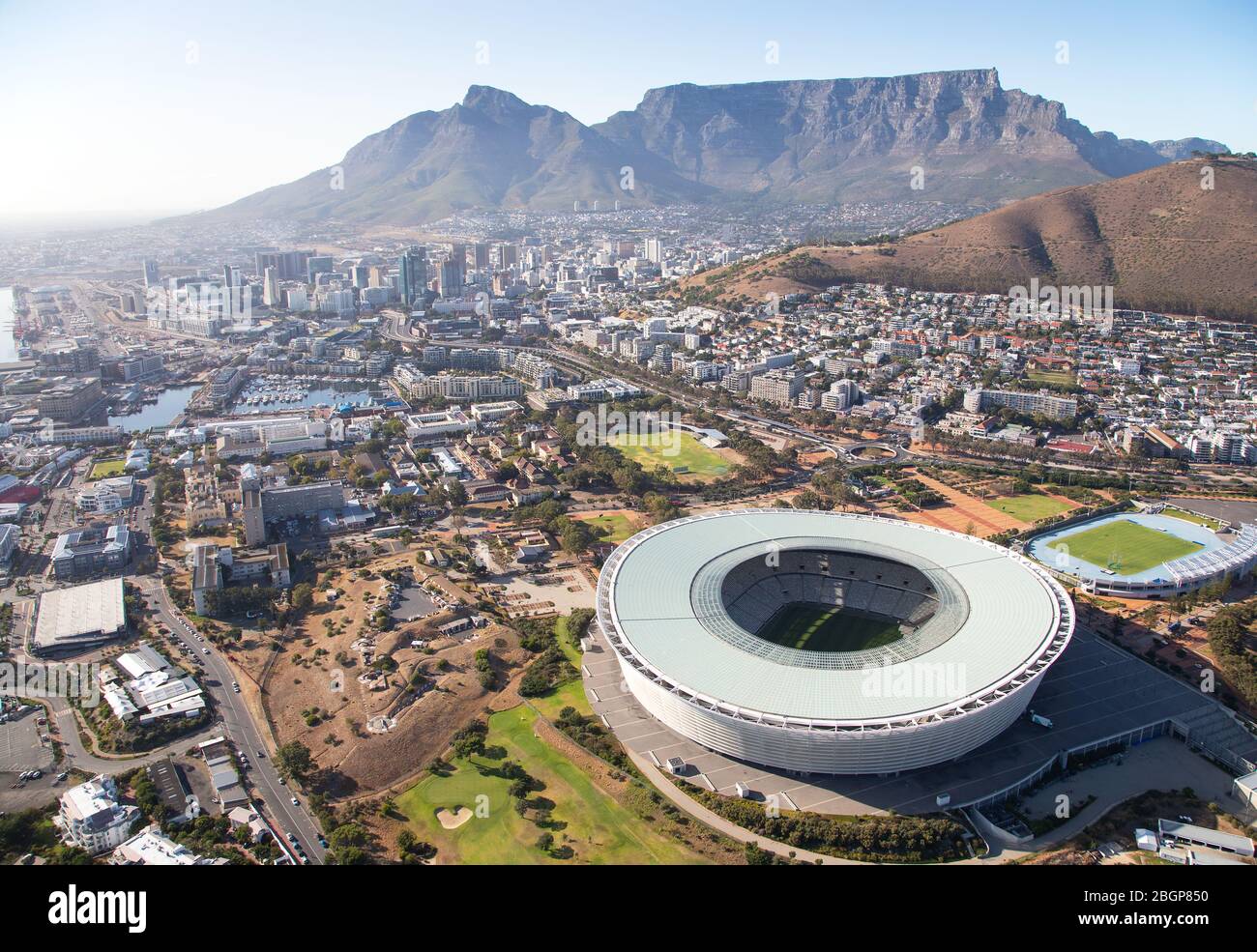 Aerial photo of Cape Town 2010 World Cups Stadium Stock Photo - Alamy
