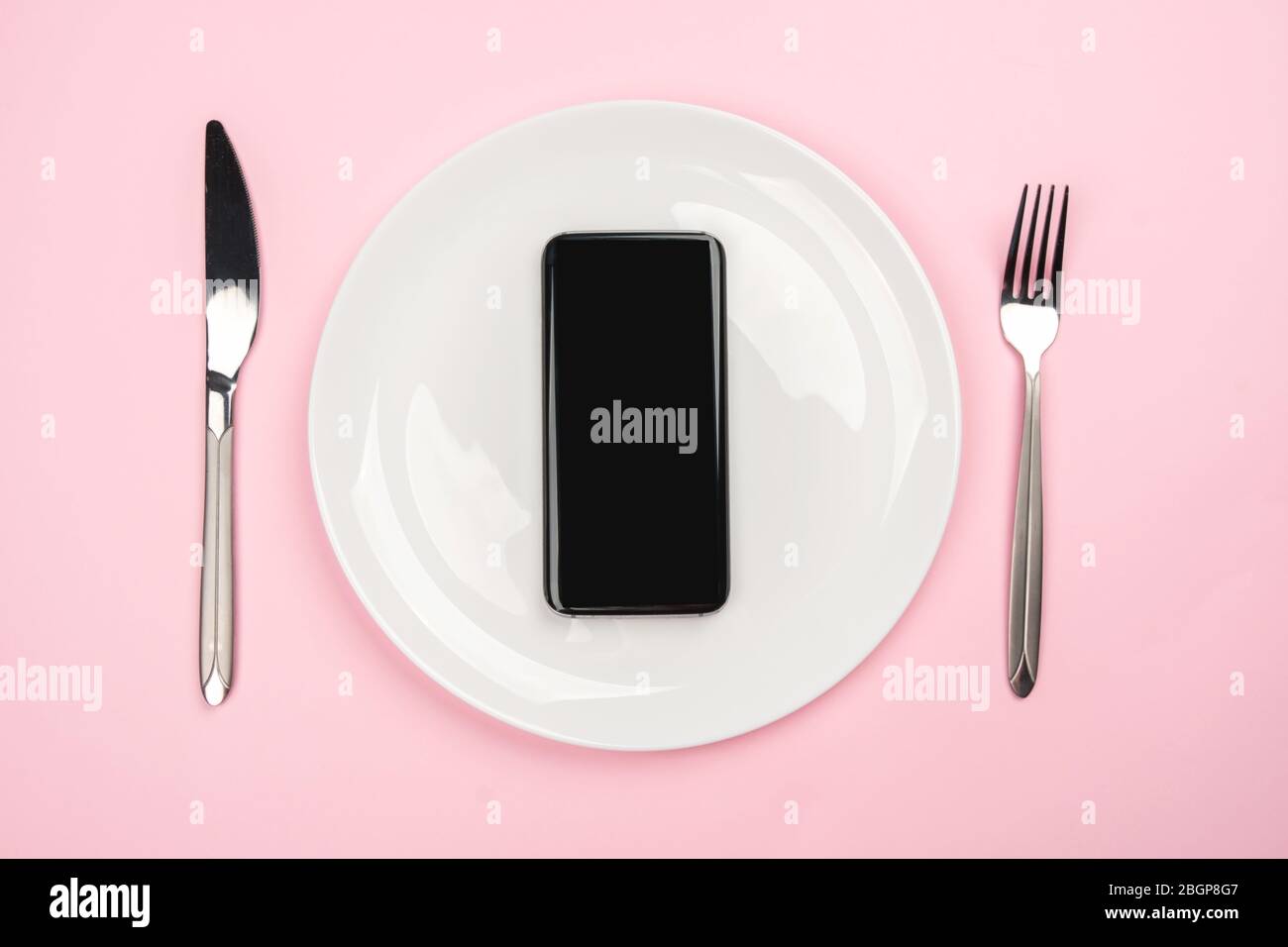 Ordering food via the smartphone app. The delivery of meals or food ...