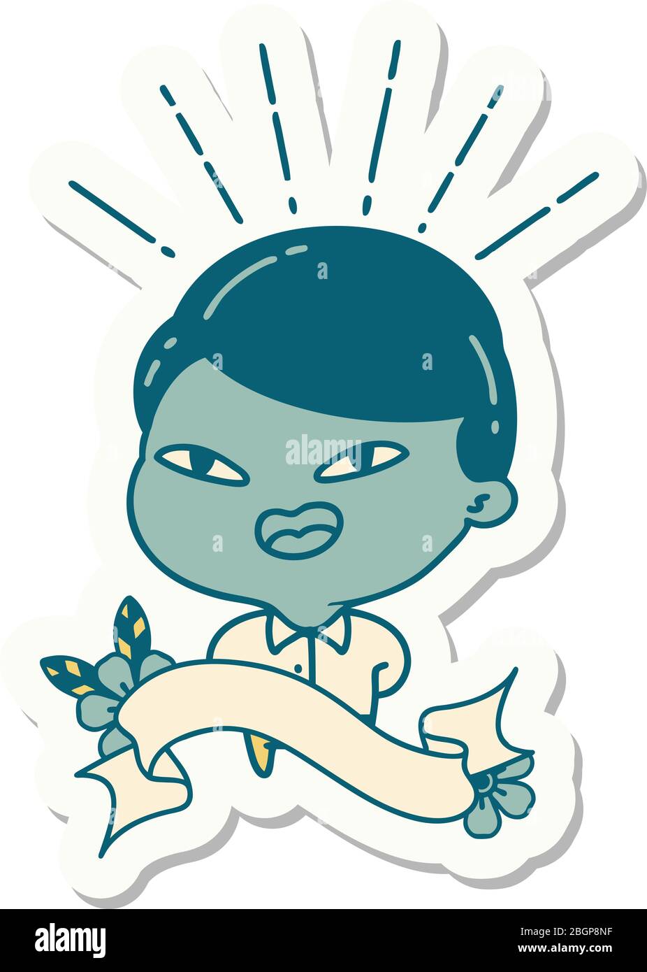 sticker of a tattoo style happy businessman Stock Vector Image & Art ...