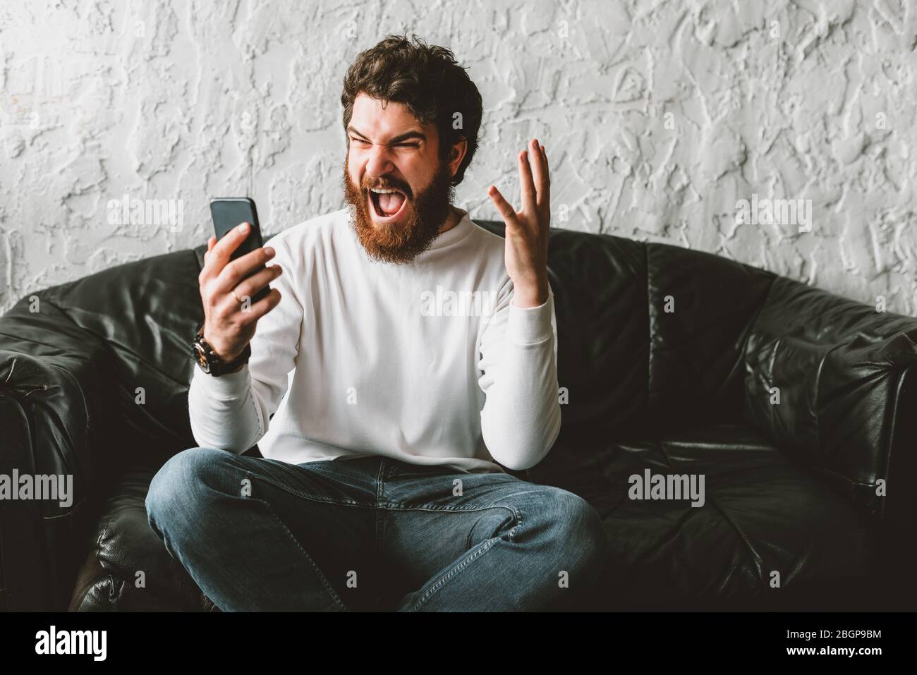 Person armchair angry hi-res stock photography and images - Alamy