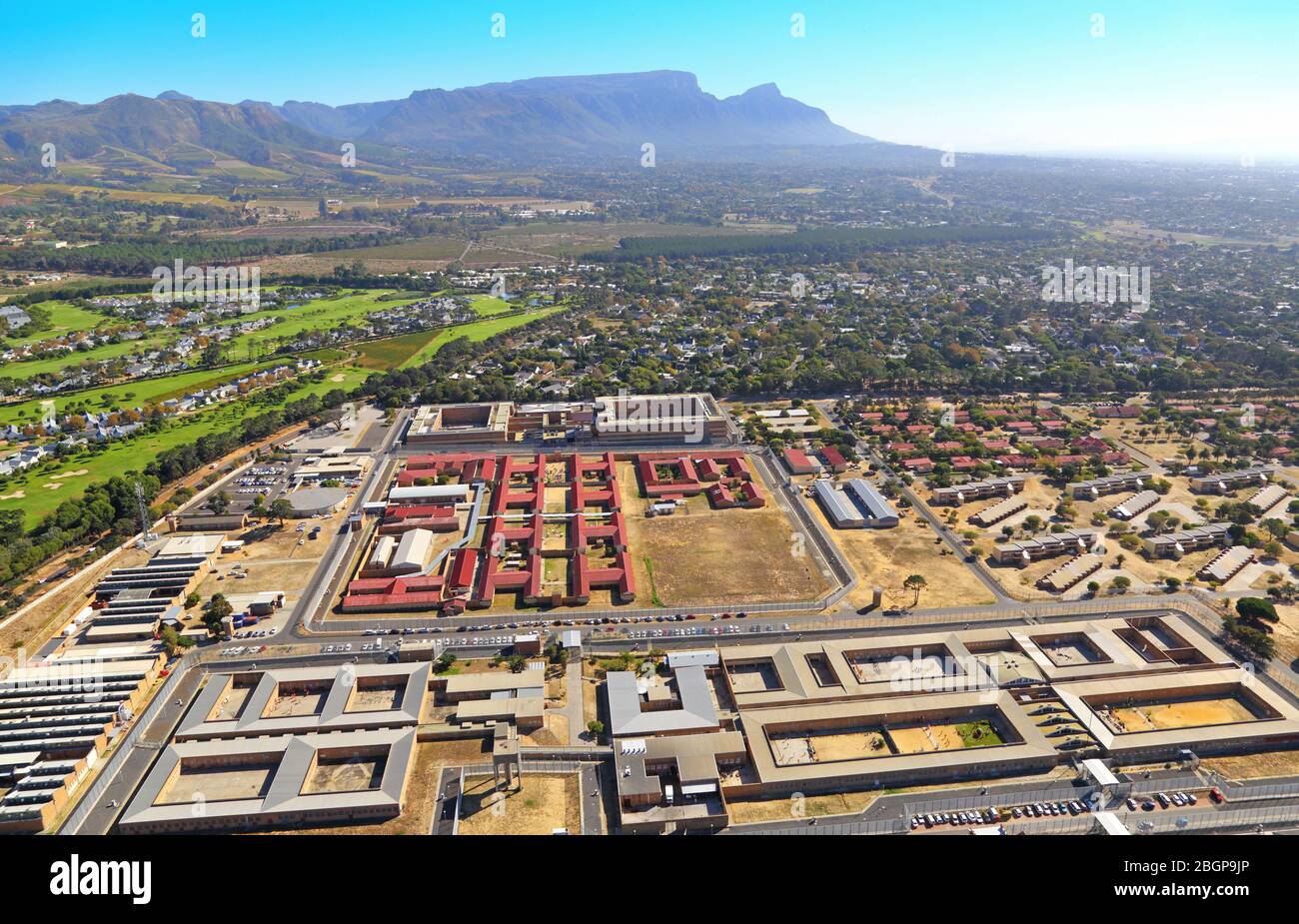 Aerial photo of Pollsmoor Prison Stock Photo - Alamy